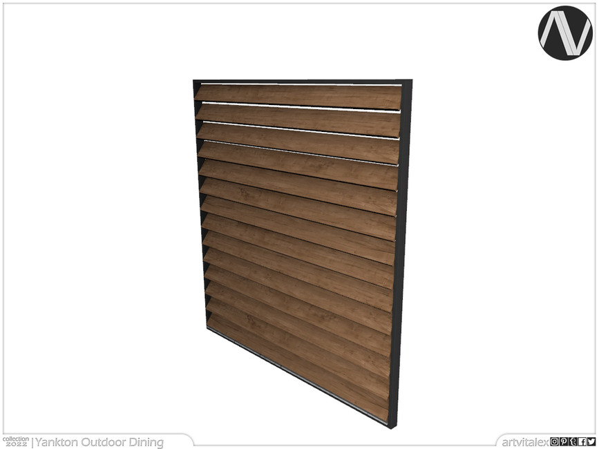 The Sims Resource - Yankton Garden Divider With Semi Open