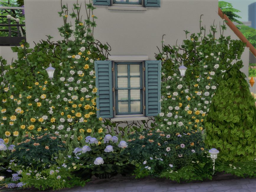 The Sims Resource - The Blue Shutters no cc