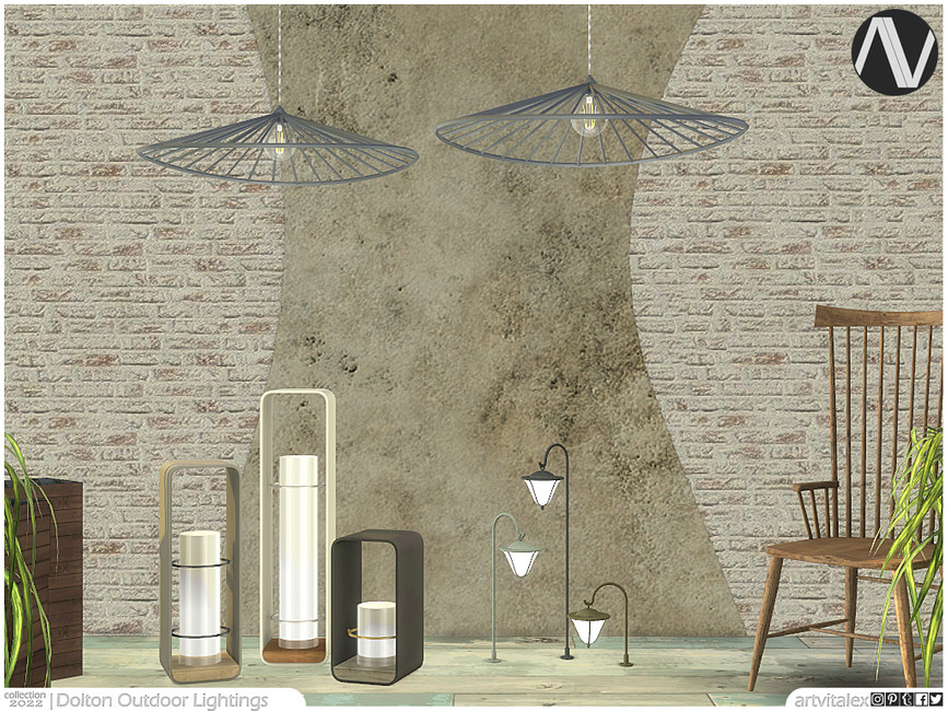The Sims Resource - Dolton Outdoor Lightings