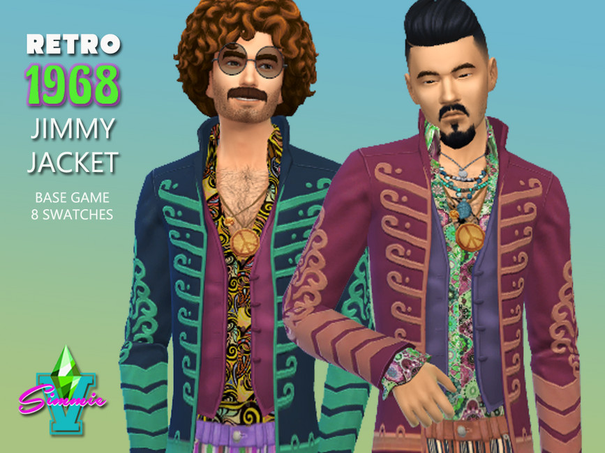 The Sims Resource - Retro 1968 Jimmy Jacket