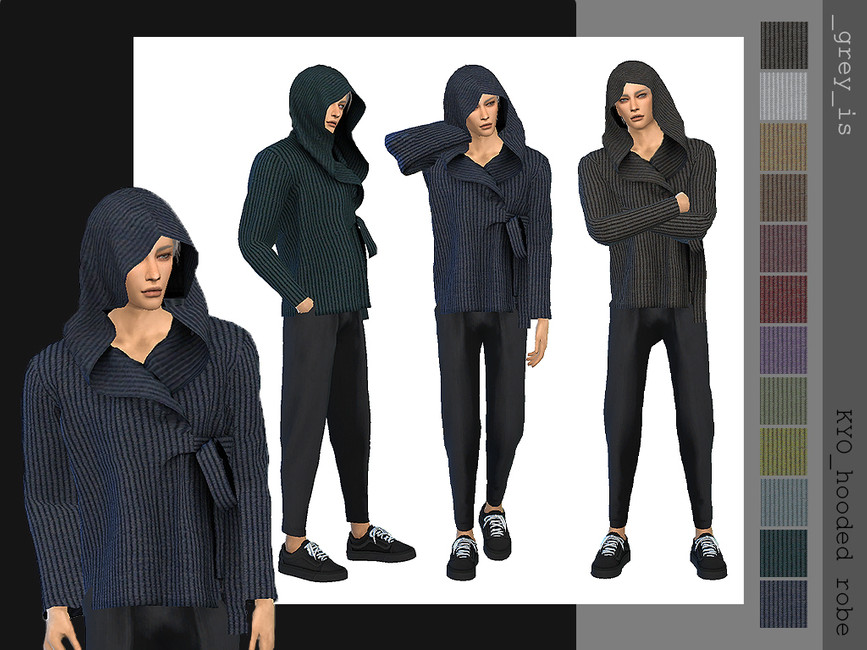The Sims Resource - _kyo_ 009 Hooded Robe
