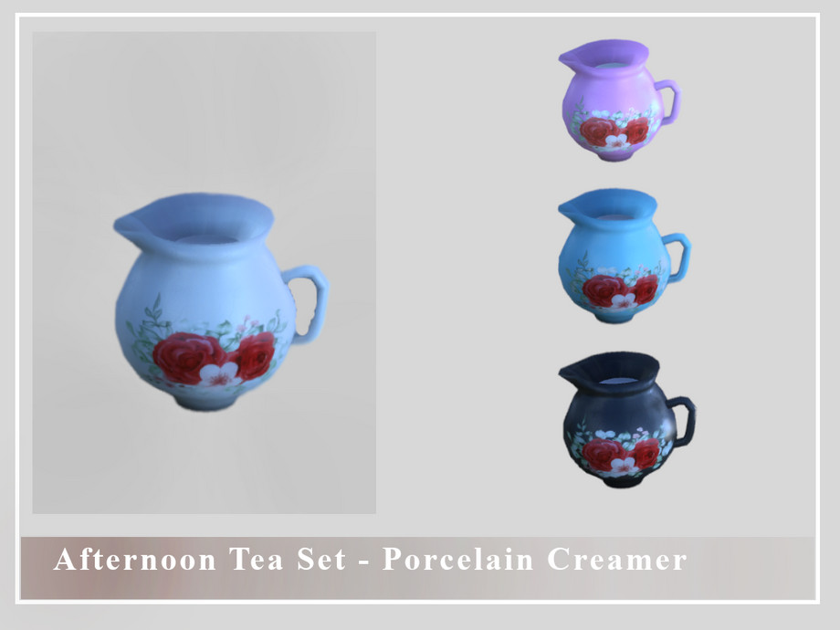 The Sims Resource | Afternoon Tea Set - Porcelain Creamer