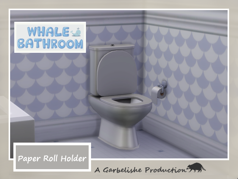 The Sims Resource | Whale Paper Roll Holder