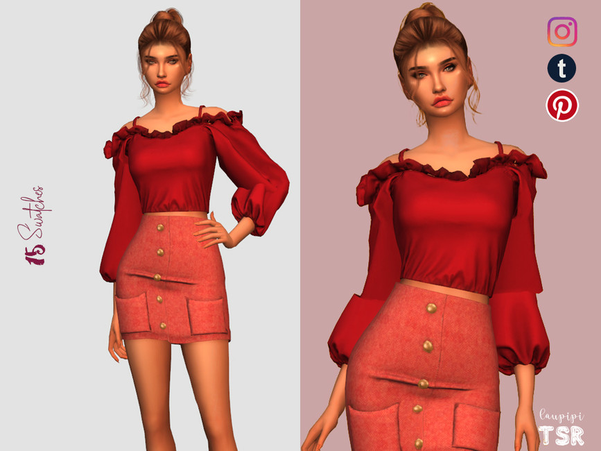 The Sims Resource - Blouse - TP451