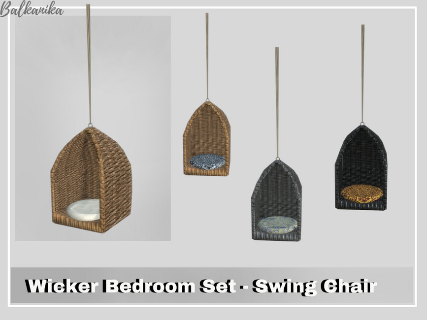 The Sims Resource - Wicker Bedroom Set - Swing Chair