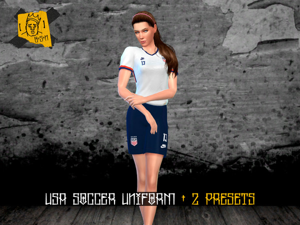 The Sims Resource | USA soccer 2021 Uniform
