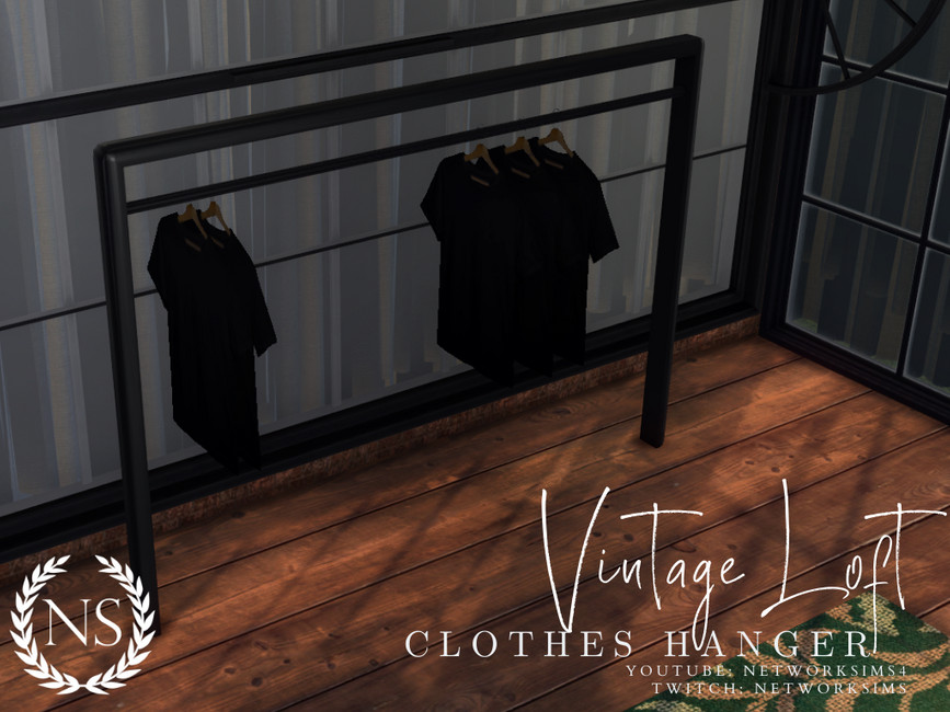 The Sims Resource - Vintage Loft - Clothes Hanger