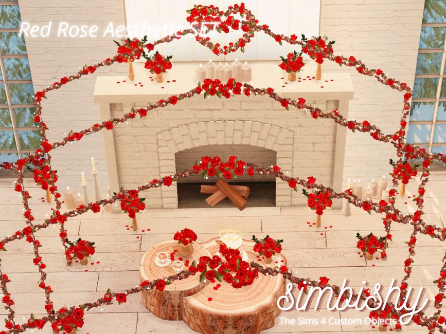 The Sims Resource - Red Rose Aesthetic Set