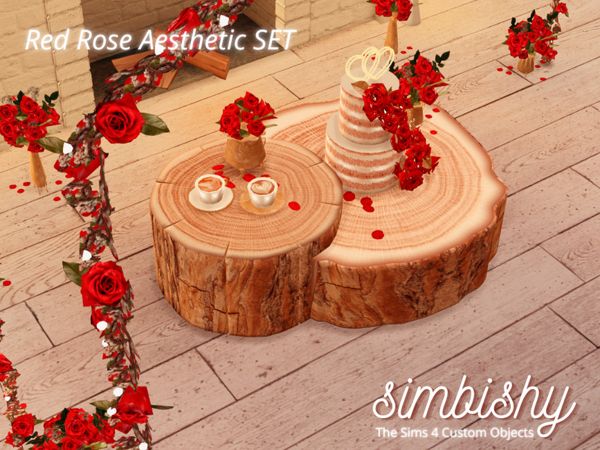 The Sims Resource - Red Rose Aesthetic Set