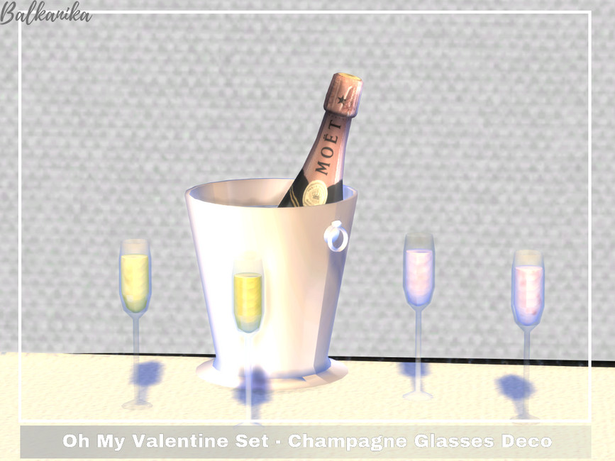 The Sims Resource - Oh My Valentine - Champagne Deco