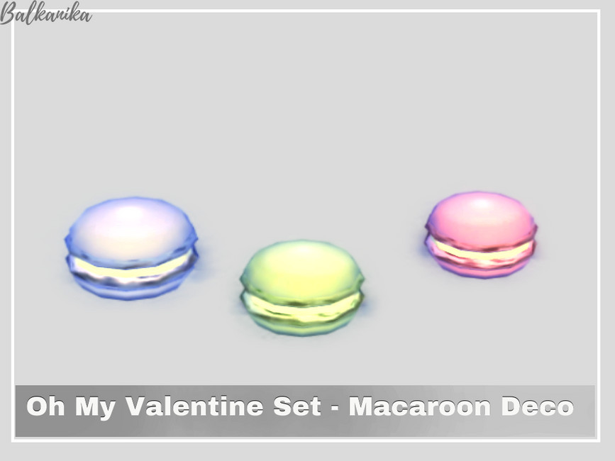 The Sims Resource - Oh My Valentine - Macaroon Deco