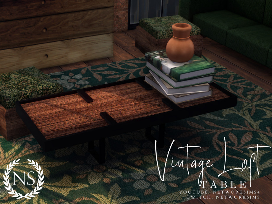 The Sims Resource | Vintage Loft - Coffee Table