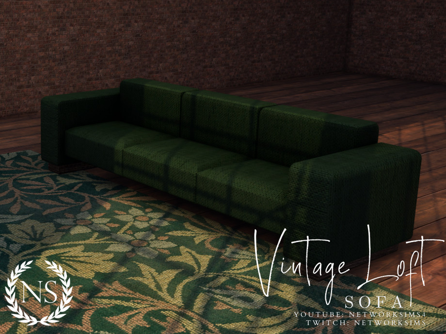 The Sims Resource | Vintage Loft - Sofa