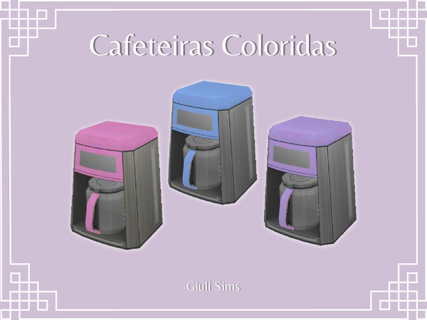 The Sims Resource | Colorful Coffee Makers
