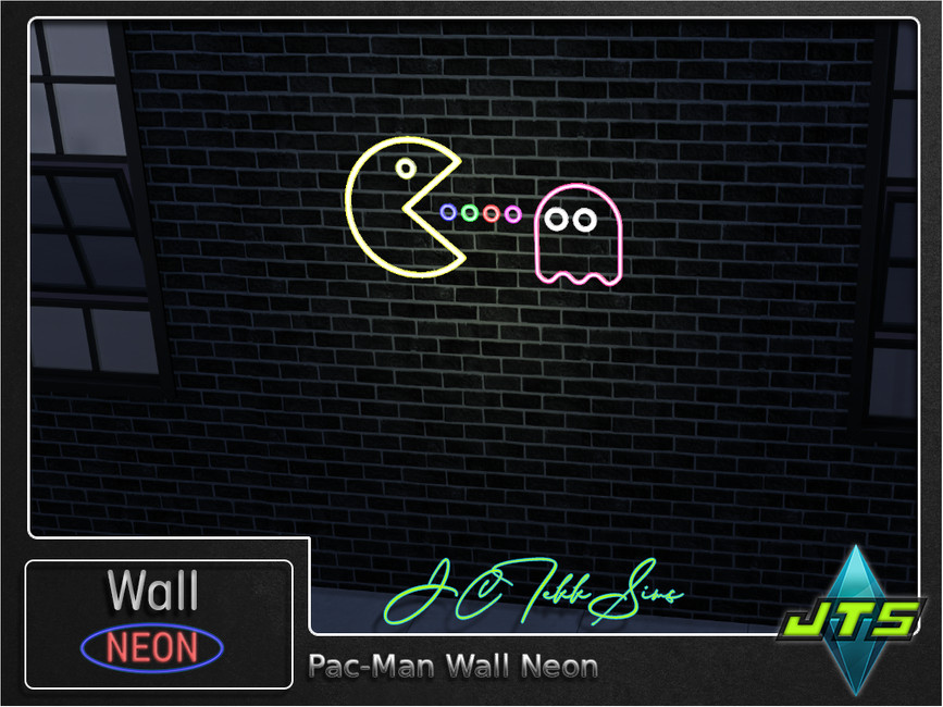 The Sims Resource - Pac-Man Neon Wall Light