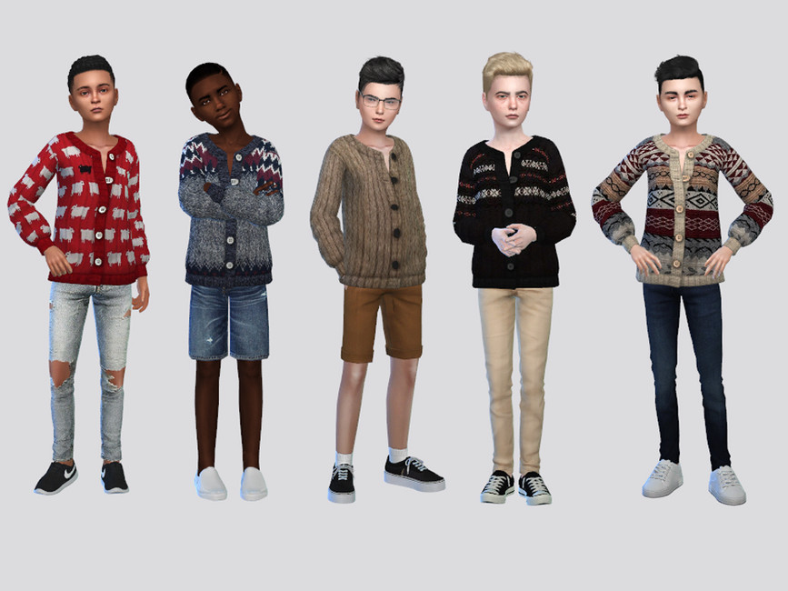 The Sims Resource - Emmanuel Cozy Sweater Boys