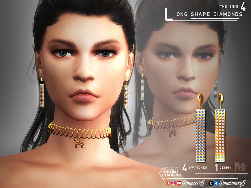 The Sims Resource - Long Shape Diamonds