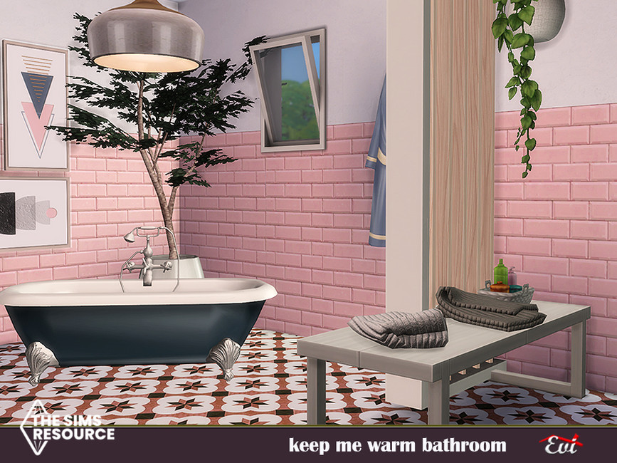 The Sims Resource - Keep me warm bathroom _TSR only CC