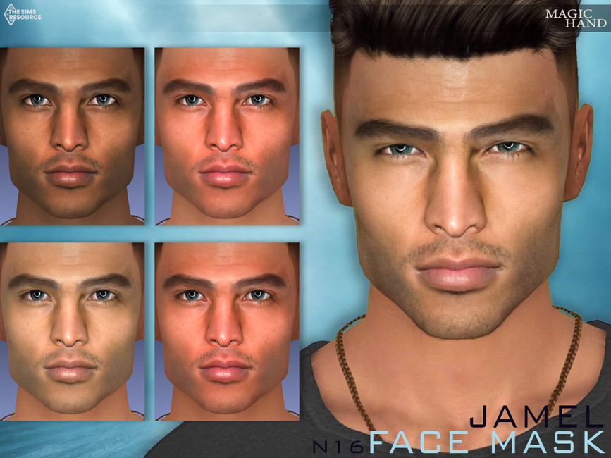 The Sims Resource - Jamel Face Mask N16