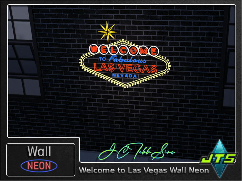 The Sims Resource | Welcome to Las Vegas Neon Wall Light