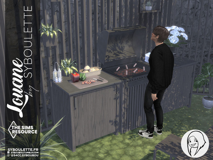 The Sims Resource - Louane outdoor BBQ set (part 1)
