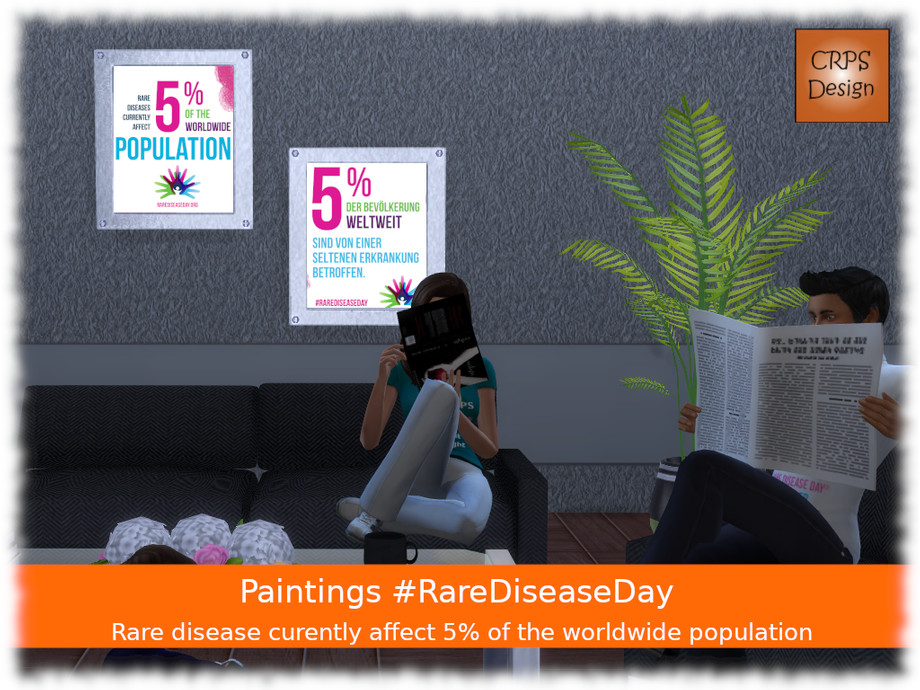 The Sims Resource - RareDiseaseDay - 5% of the worldwide population