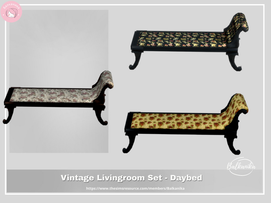 The Sims Resource | Vintage Daybed