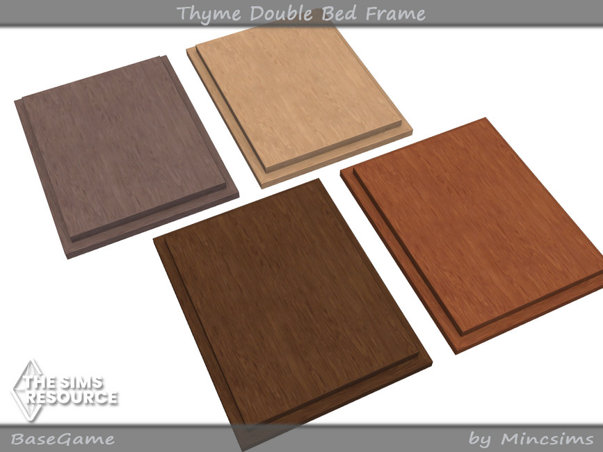 The Sims Resource - Thyme Double Bed Frame