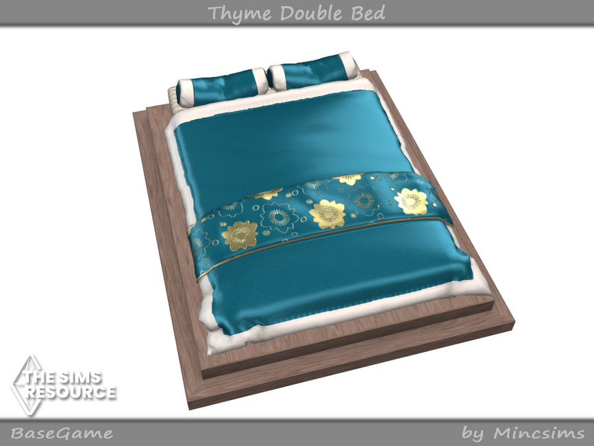 The Sims Resource - Thyme Double Bed Frame