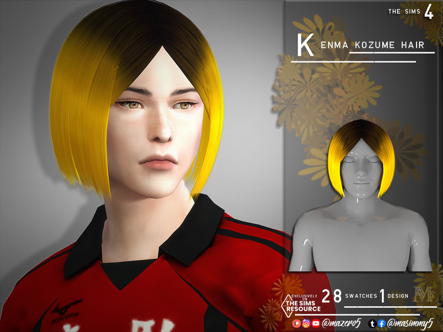 The Sims Resource - Hair Kenma Kozume