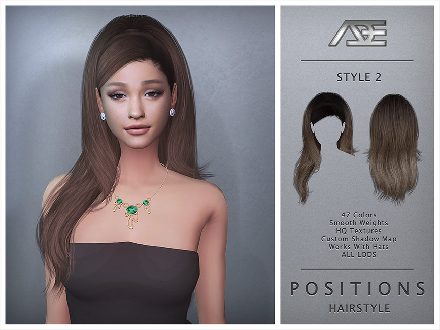 The Sims Resource - Ade - Positions Style 2 (Hairstyle)