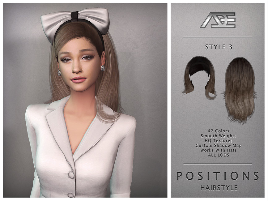 The Sims Resource - Ade - Positions Style 3 (Hairstyle)