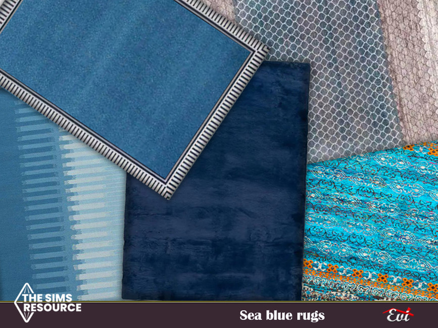 The Sims Resource - Blue Sea rugs