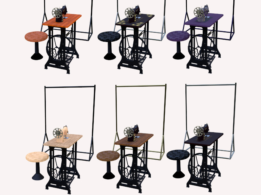 The Sims Resource - SIMS4 SEWING MACHINE MOD (RETRO)