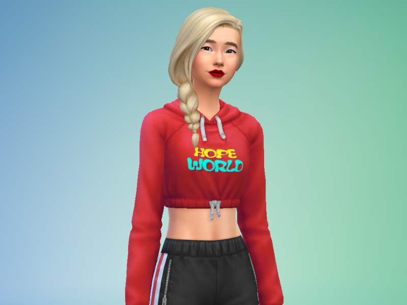 The Sims Resource | Cropped Hoodie - BTS merch (Discover University ...