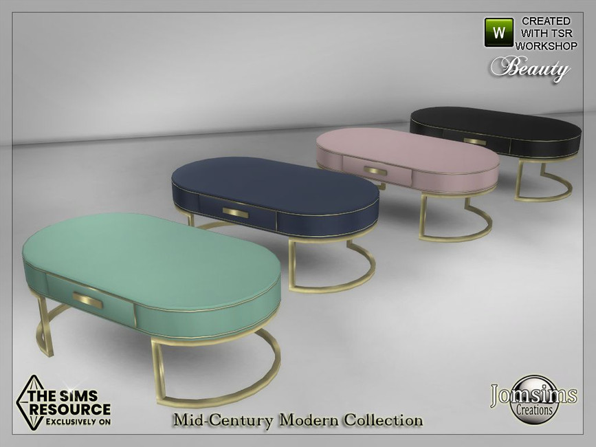 The Sims Resource - Mid-Century Modern Collection beauty coffee table