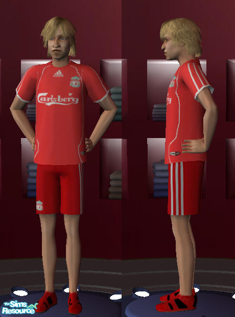 The Sims Resource | Liverpool outfit 2006/07