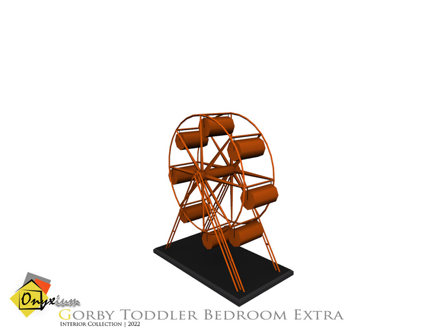 The Sims Resource - Mid Century Modern - Gorby Ferris Wheel Toy Decor
