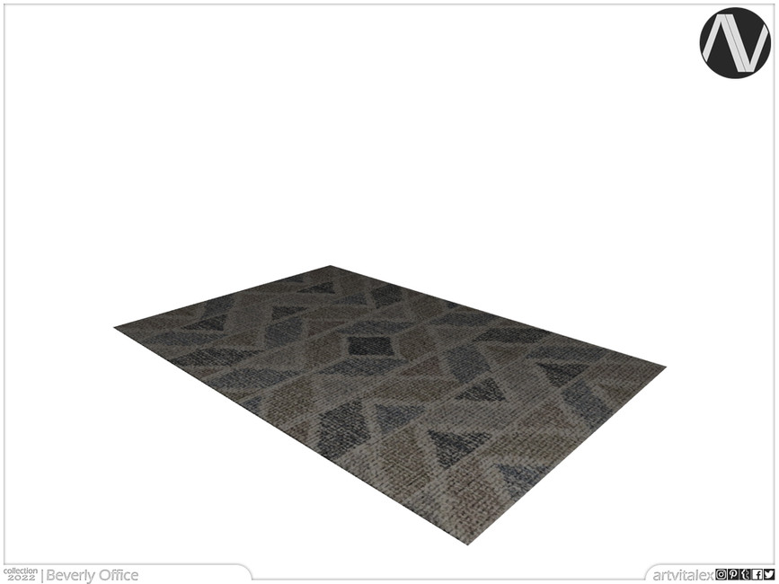 The Sims Resource - Mid Century Modern | Beverly Rug