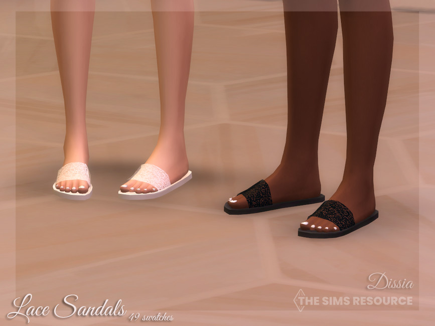 The Sims Resource - Lace Sandals