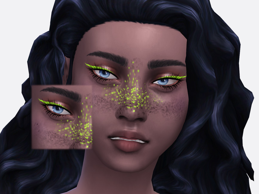 The Sims Resource - Spring Splash Eyeliner + Freckles