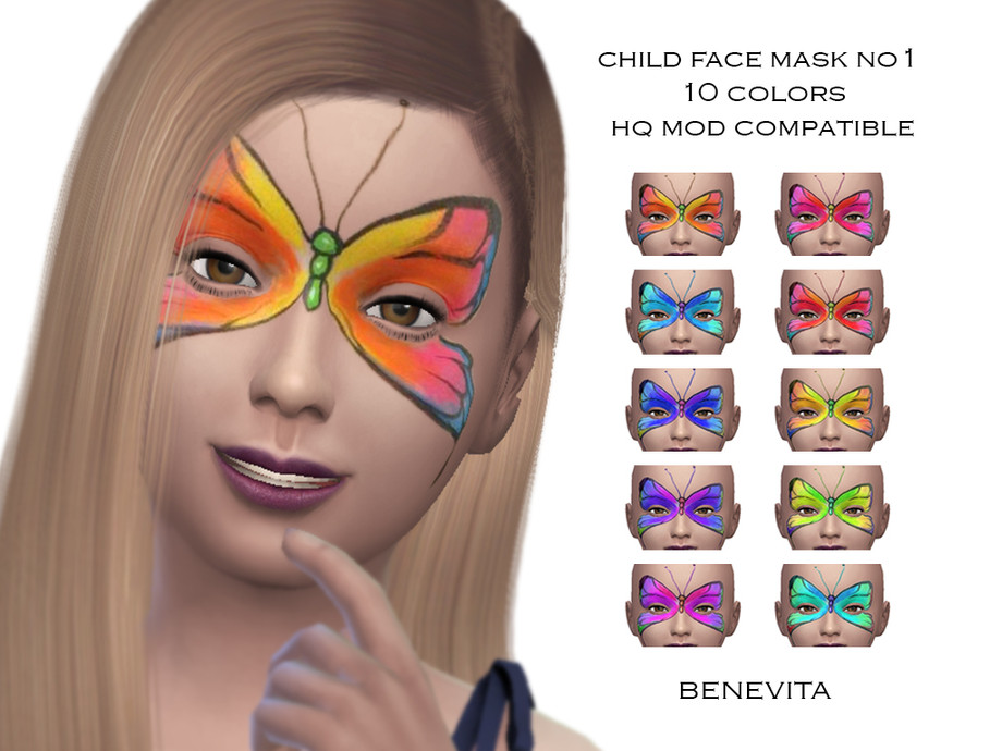 The Sims Resource | Child Face Mask No1 [HQ]