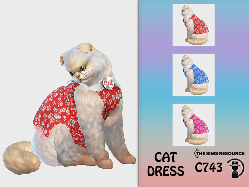 The Sims Resource - Cat Dress C743