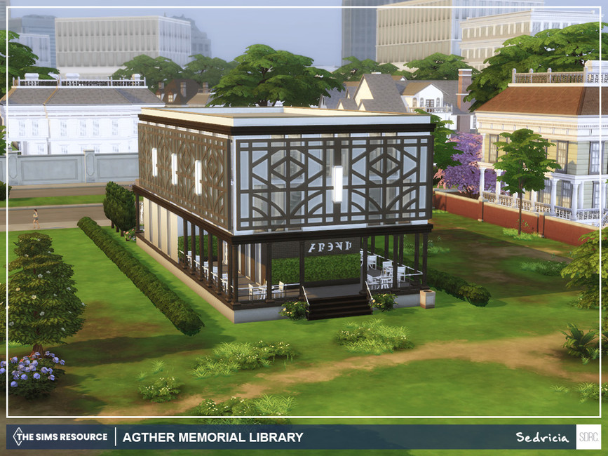 The Sims Resource - Agther Memorial Library NoCC