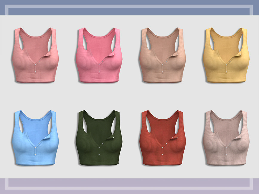 The Sims Resource - Belaloallure_Suki top (patreon)