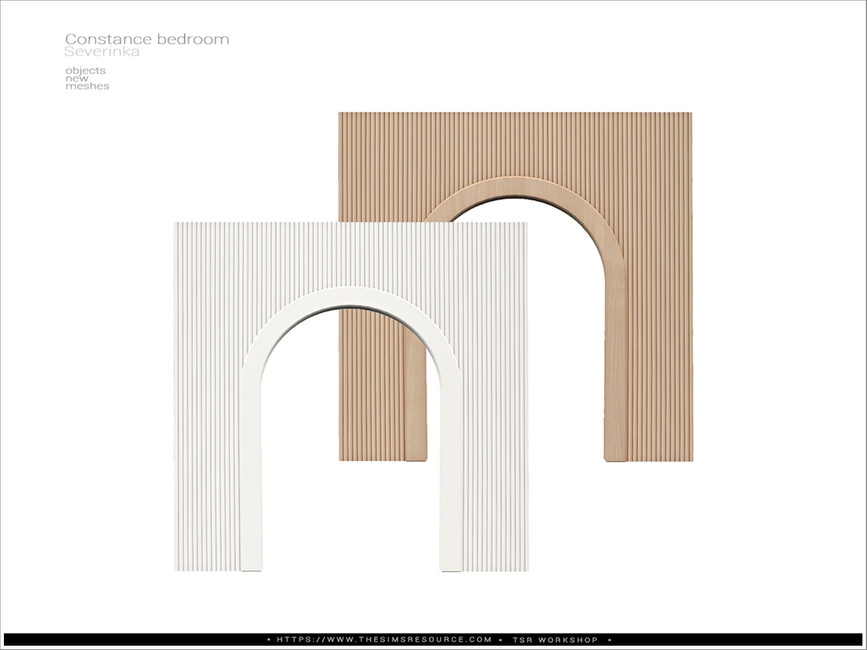 The Sims Resource - Constance bedroom - arch wall decor MW