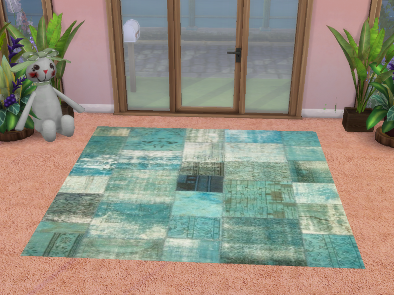 The Sims Resource | All the Blues Patterned Rugs