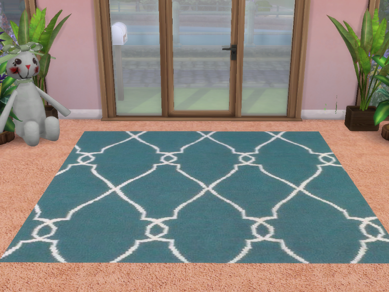 The Sims Resource | All the Blues Patterned Rugs