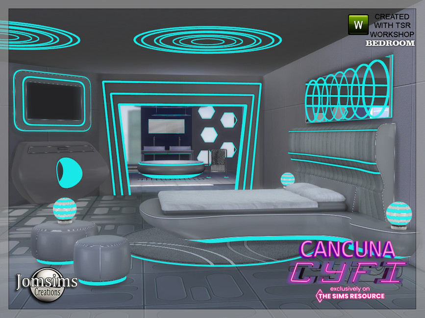 The Sims Resource - CyFi Cancuna bedroom