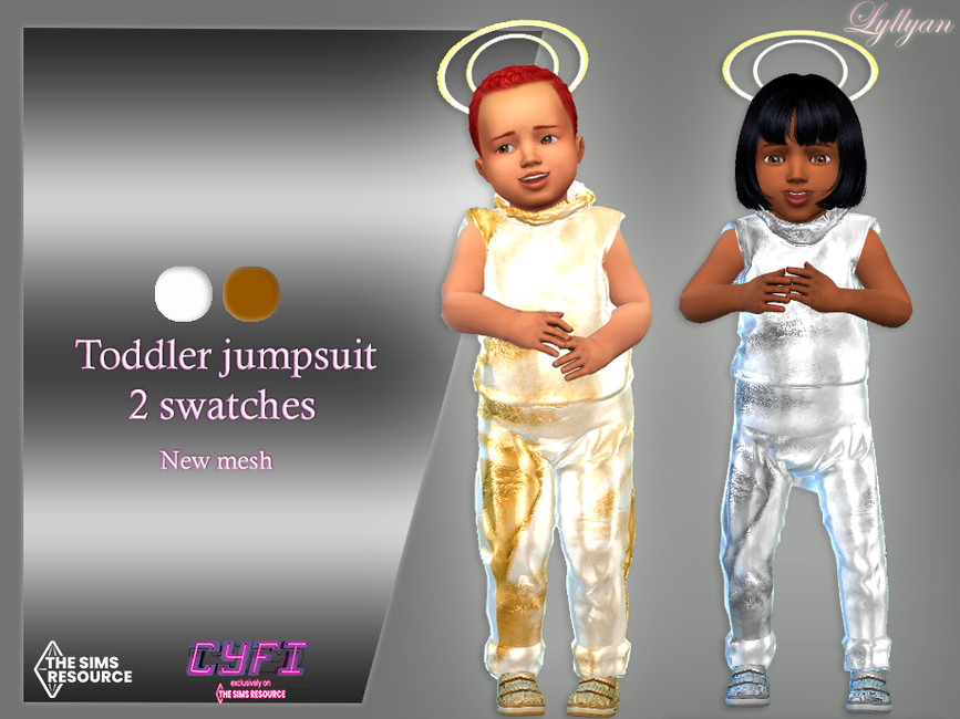 The Sims Resource - Cyfi Toddler jumpsuit